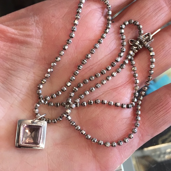 Baroni Designs | Jewelry | Sterling Amethyst Chain Pendant | Poshmark